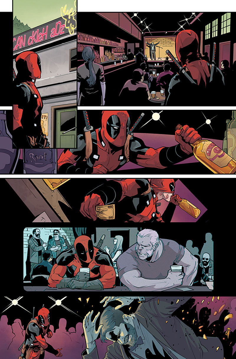Deadpool #8 | Prévia da HQ mostra o Mercenário caçando Dentes-de-Sabre ...